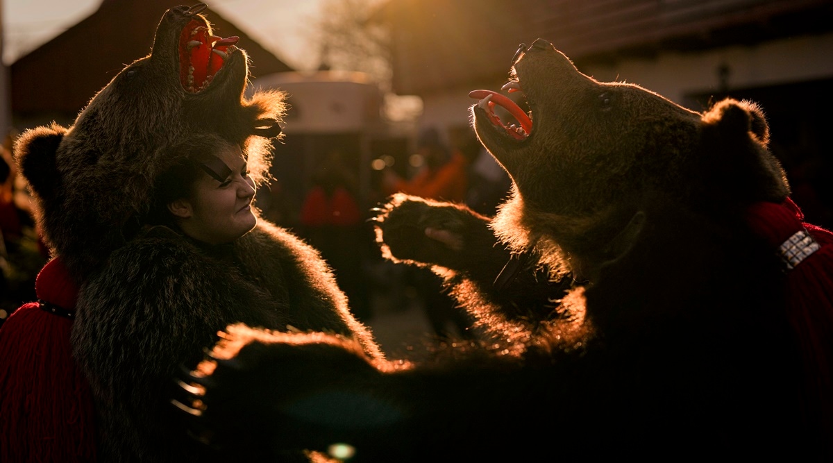 Bear costumes, dance at popular Romanian festival | Art-and-culture News - The Indian Express