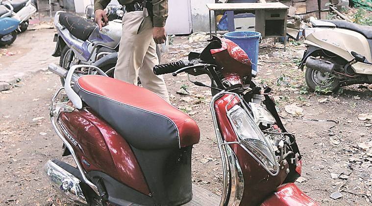 UP Woman on scooty hit by dumper, dies; was dragged for 500m before ...