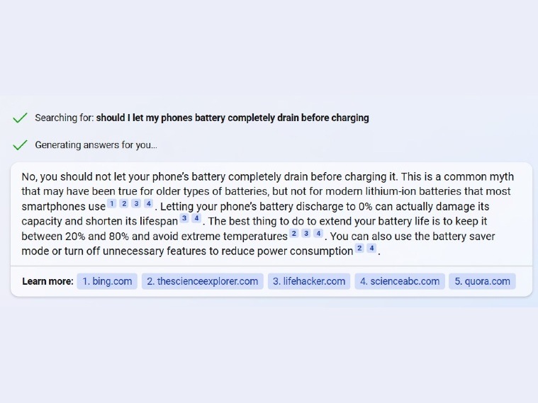 We asked Microsoft’s new Bing to debunk some common tech myths: Check ...
