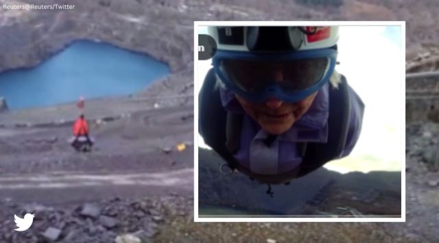Watch: 85-year-old UK woman rides world’s ‘fastest’ zip line | Trending ...