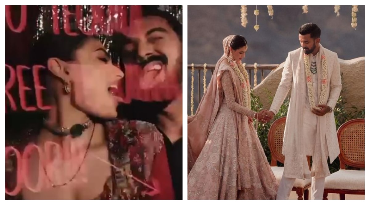 Athiya Shetty and KL Rahul kiss each other, goof around at the ...