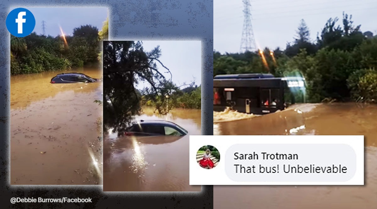 ‘Unbelievable’: Bus navigates through deep floodwaters in New Zealand ...