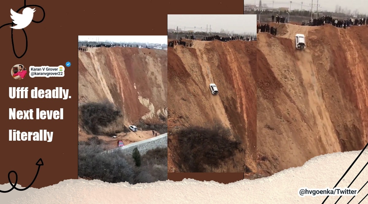 ‘Unbelievable’: Driver manoeuvres SUV through a steep slope ...