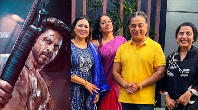 Kamal Haasan watches Pathaan at special screening with yesteryear ...