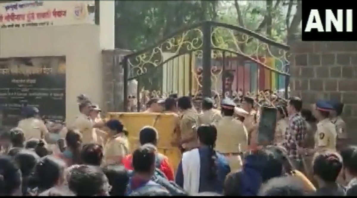 Police use mild force to quell protest by aspirants during fire brigade ...