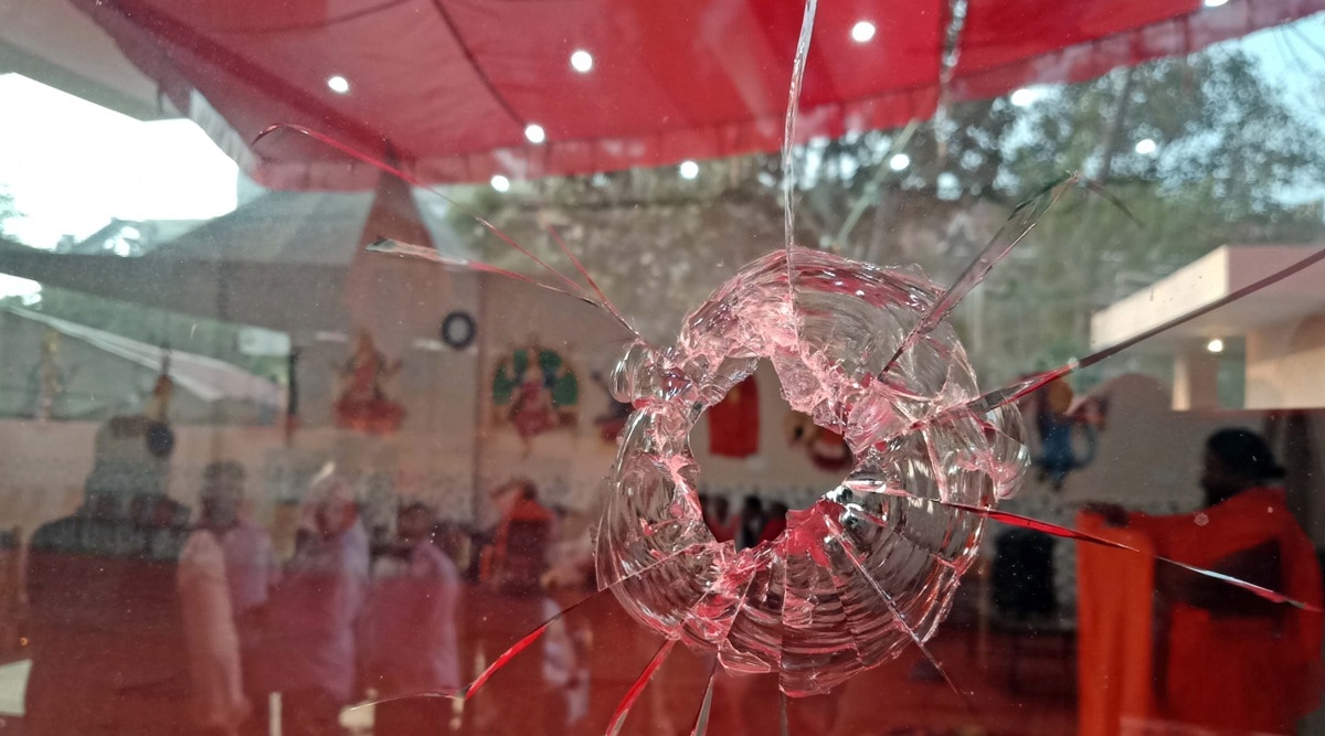Freak shot from Shiv Sena leader’s weapon triggers panic inside shrine ...