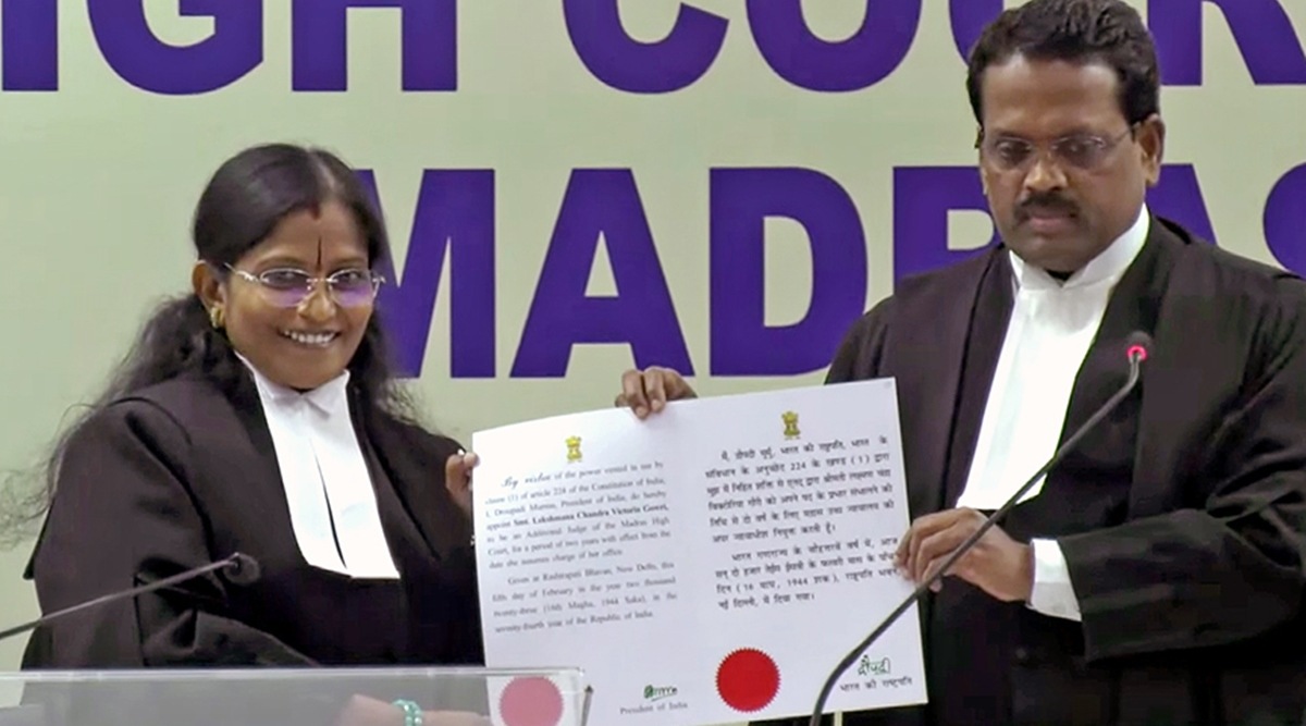 Gowri sworn in as Madras HC judge, SC rejects plea to stop appointment ...