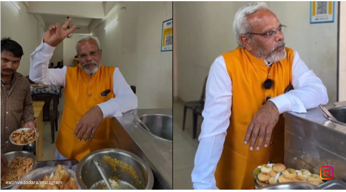 Netizens In Awe As Pm Modis Doppelganger Sells Panipuri In Gujarat