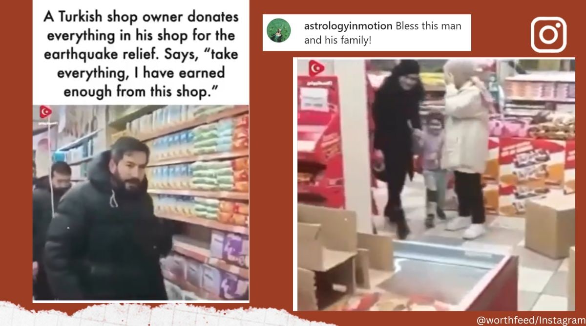 ‘Bless this man and his family’: Shop owner donates everything in shop ...