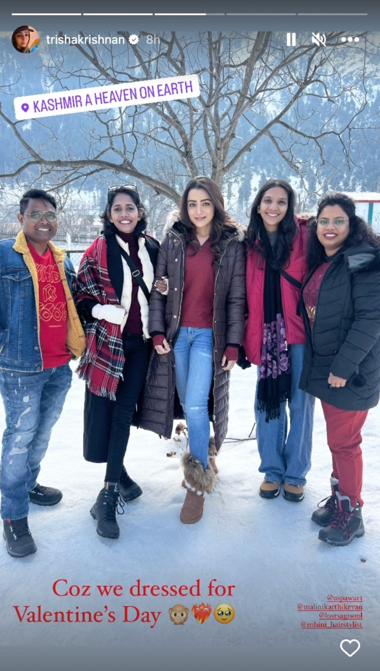 This is how Trisha celebrated her Valentine’s Day on the sets of Leo in ...