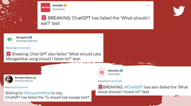 Zomato jokes about ChatGPT failing ‘What should I eat?’ test. Netizens ...