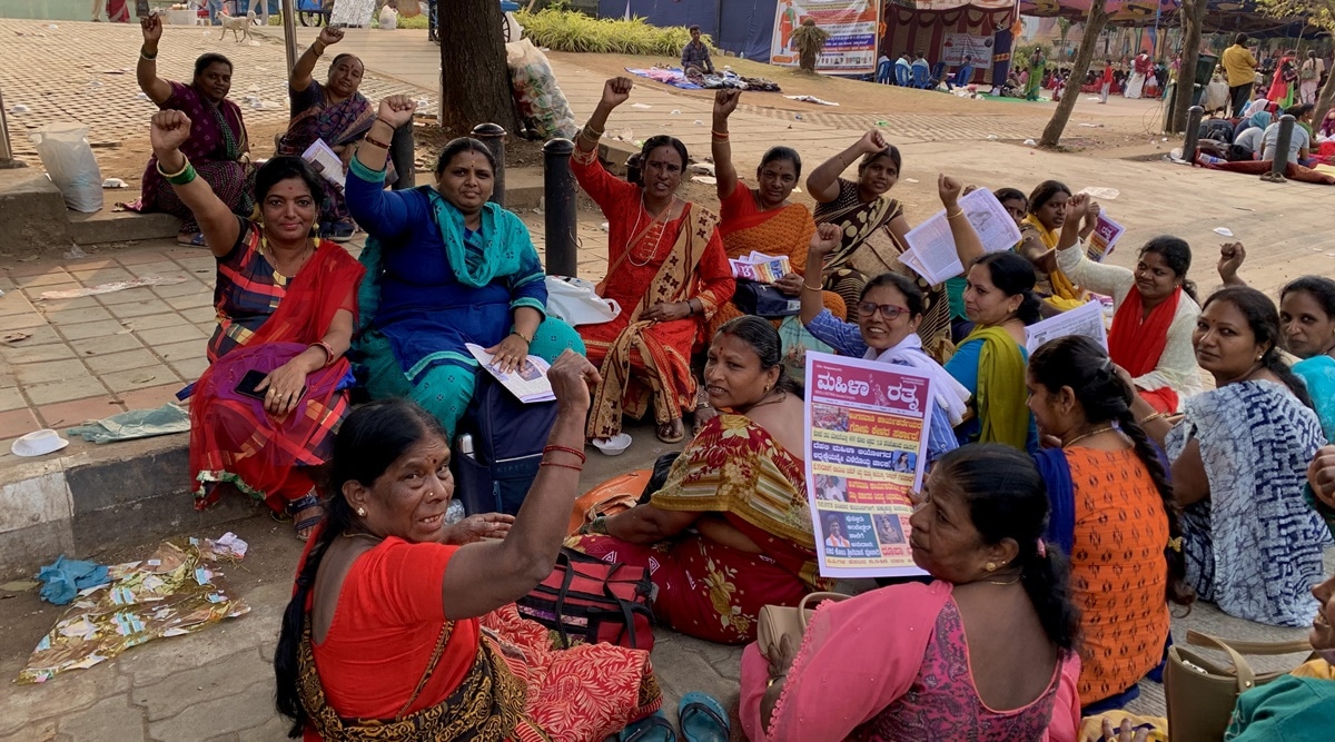 After 10 days of protest, Anganwadi teachers in Karnataka plan to reach ...