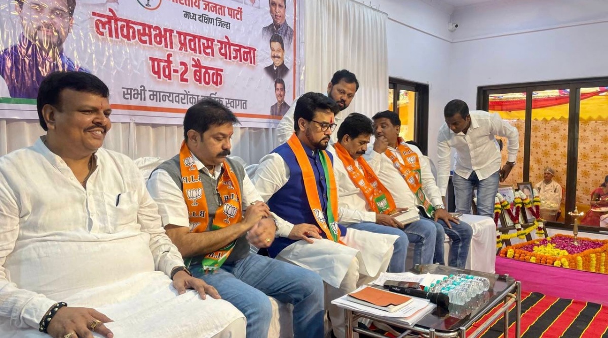 As part of Lok Sabha Pravas campaign, Union minister Anurag Thakur to ...