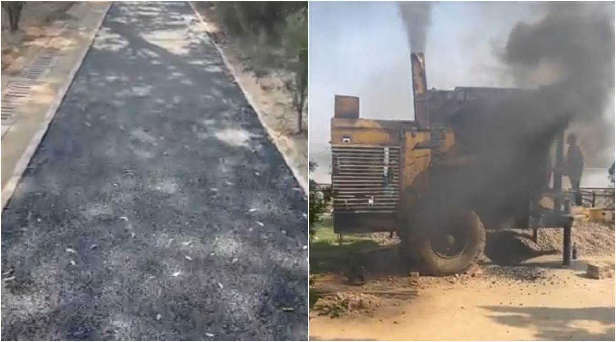 Chandigarh admin uses bitumen on Sukhna jogging track, netizens flay ...