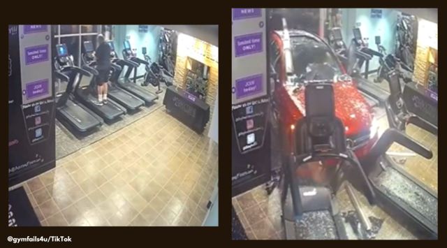 Car crashes into gym, watch the terrifying video here | Trending News ...