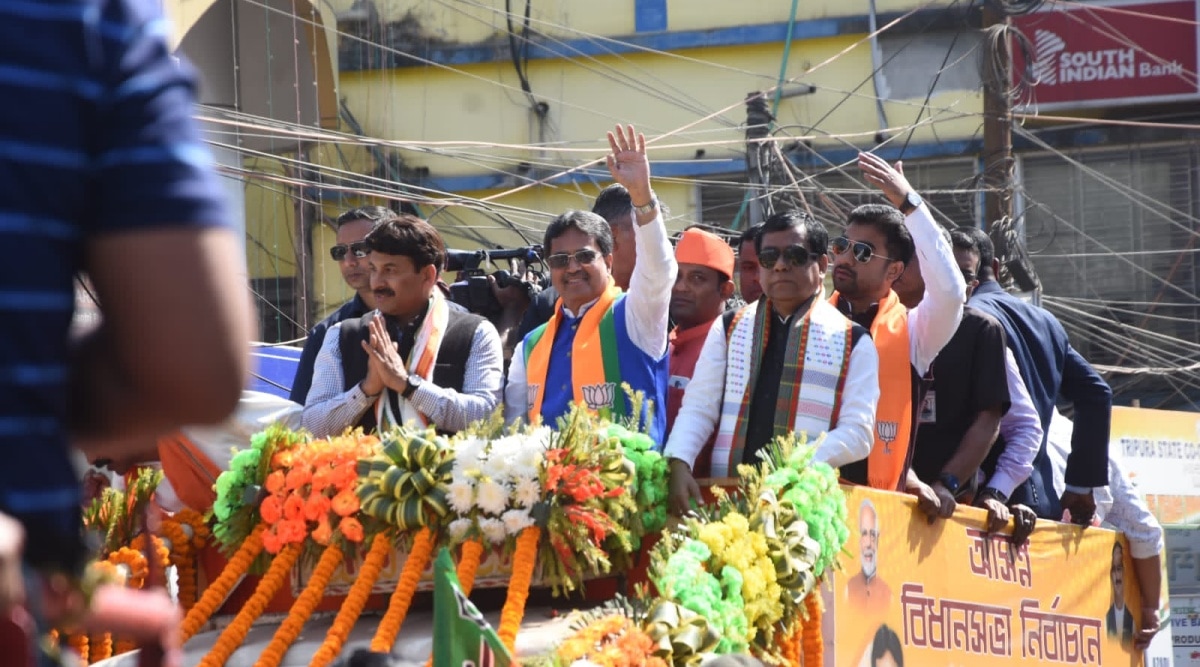 Tripura elections: Campaigning ends with colourful rallies, roadshows ...