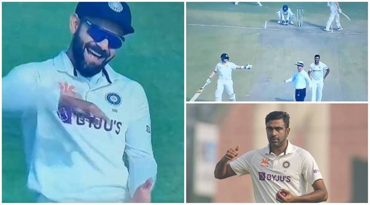IND vs AUS: Virat Kohli bursts into laughter after Ashwin threatens ...