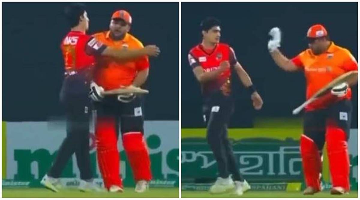 Watch: Azam Khan gets angry after Naseem Shah teases him in Bangladesh ...