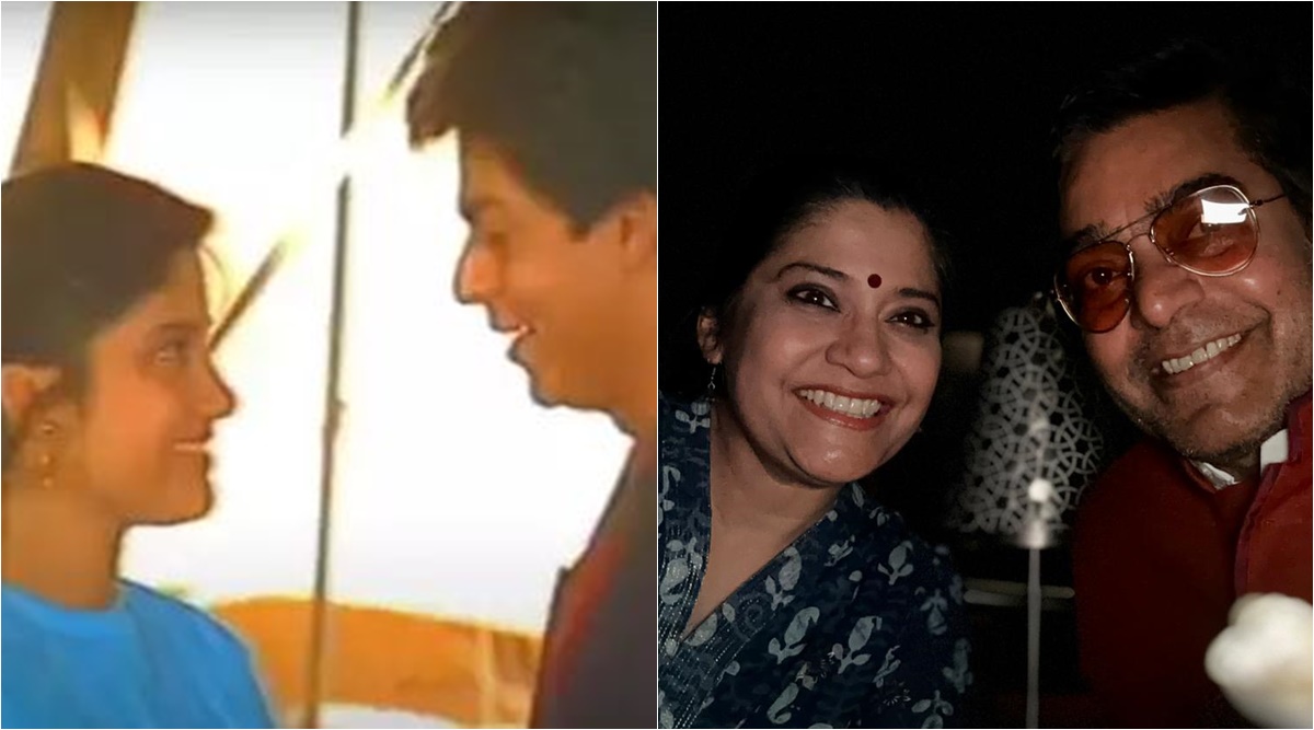 ‘Pathaan’ Shah Rukh Khan chats with ‘first heroine’ Renuka Shahane ...