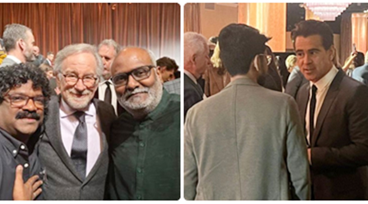 Inside Oscar nominees luncheon: MM Keeravani and Chandrabose pose with ...