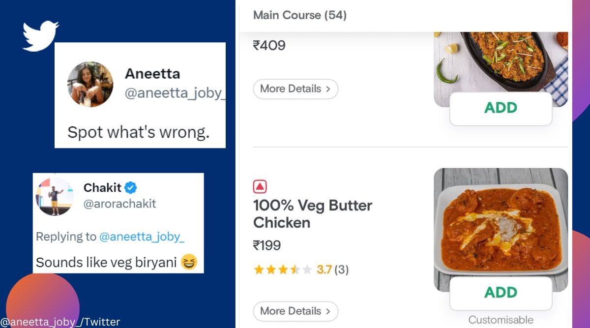 ‘100% Veg Butter Chicken’: Twitter user shares photo of a restaurant ...