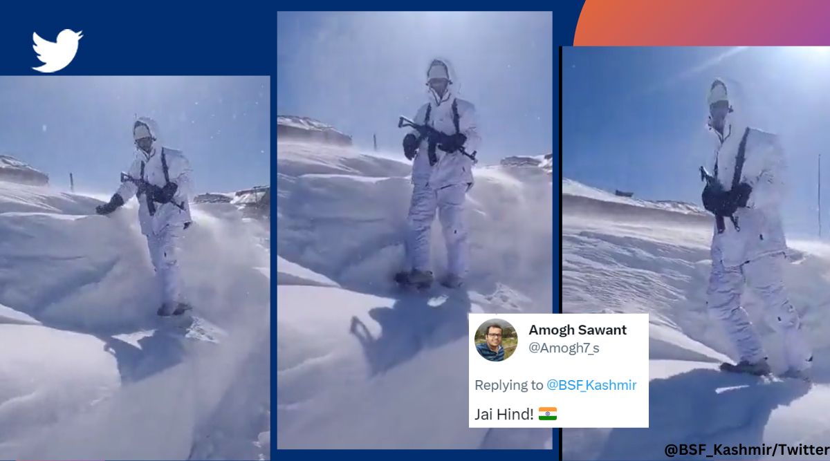Netizens give ‘a royal salute’ as BSF soldier battles cold terrains ...