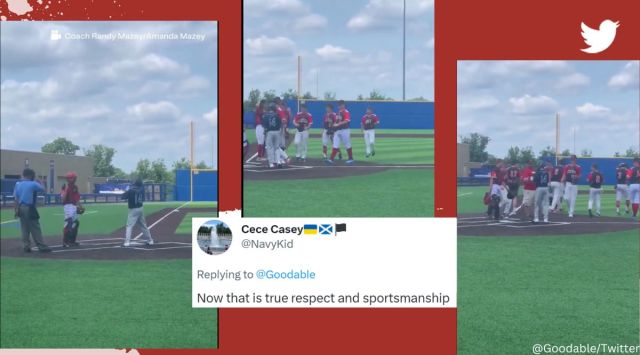 ‘Life is bigger than sports’: Baseball team shakes hands with opposing ...