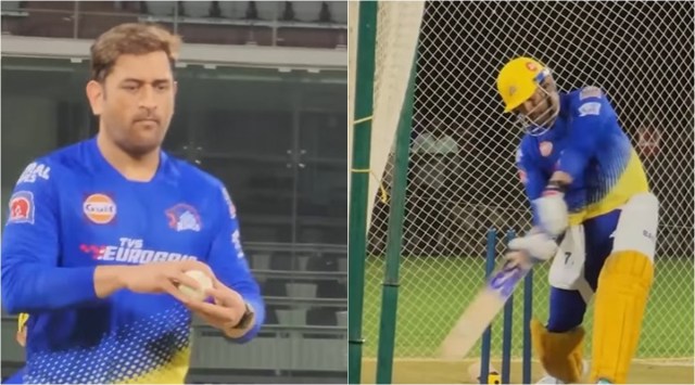 The Multiverse of Mahi: Watch MS Dhoni bowl to himself in Chennai Super ...