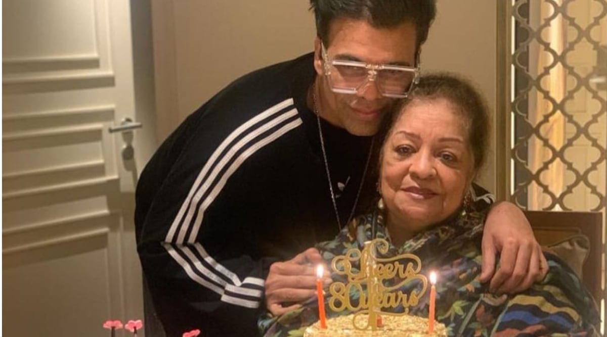 Karan Johar’s mother Hiroo Johar turns 80, filmmaker pens emotional note: ‘My brave and ...