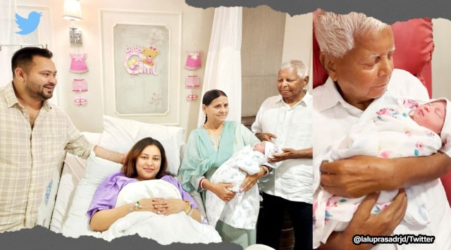 Lalu Prasad Yadav, Rabri Devi meet their newborn granddaughter, share first pics | Trending News ...