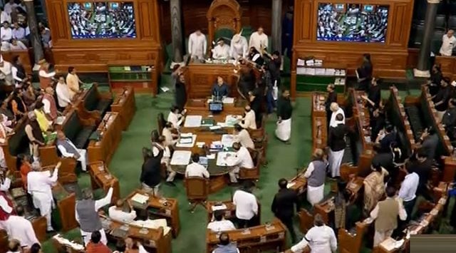 Lok Sabha adjourned till 2 pm as Opposition continues protest, throws ...