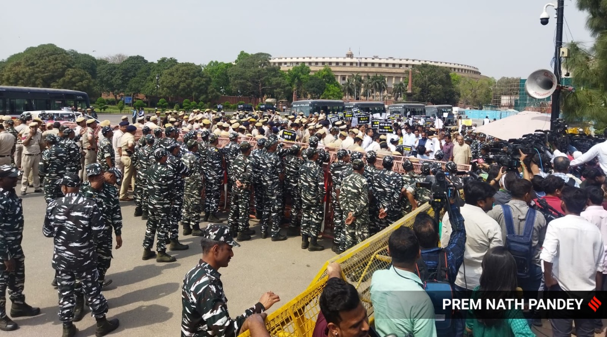 Lok Sabha Disrupted Again As Bjp Opposition Mps Raise Slogans Over