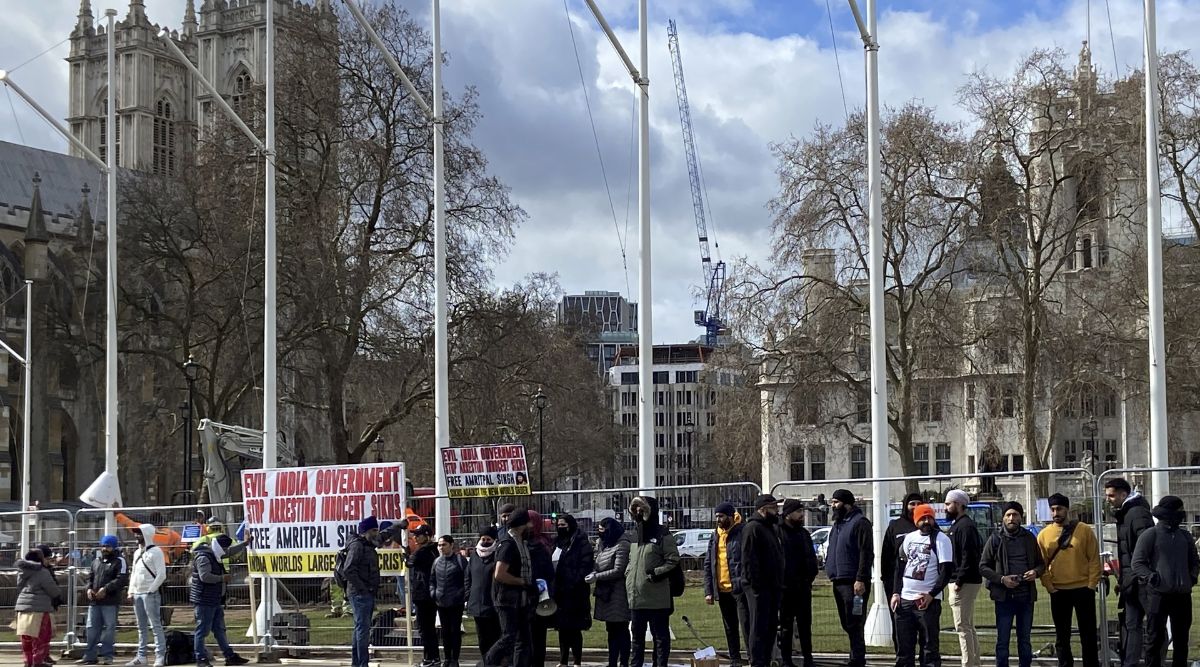 Pro-Khalistan groups take protest to London’s Parliament Square | World ...