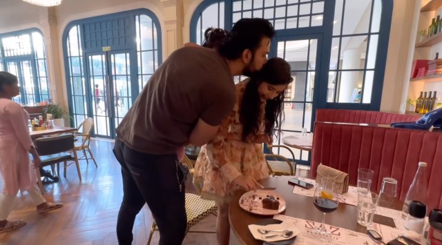 Rajeev Sen and Charu Asopa share hugs and kisses as she cuts birthday ...