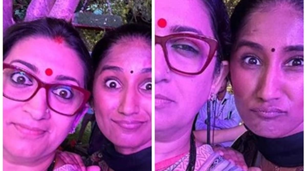 'To all the sassy saas & conniving bahu': Smriti Irani shares selfies ...