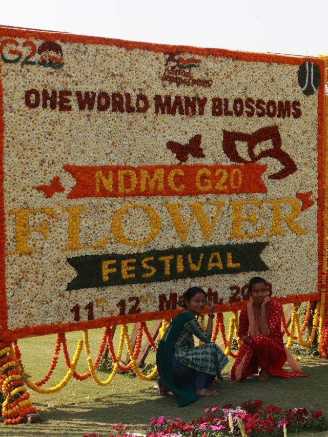 G20 flower festival in Delhi | The Indian Express