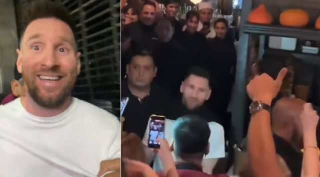 Messi mania in Argentina as soccer star mobbed at restaurant | Football ...