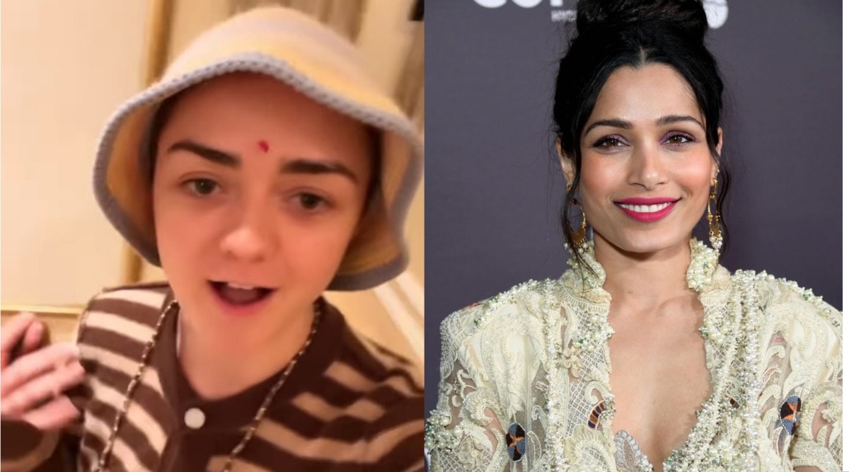 Game of Thrones star Maisie Williams arrives in Mumbai, Freida Pinto to ...