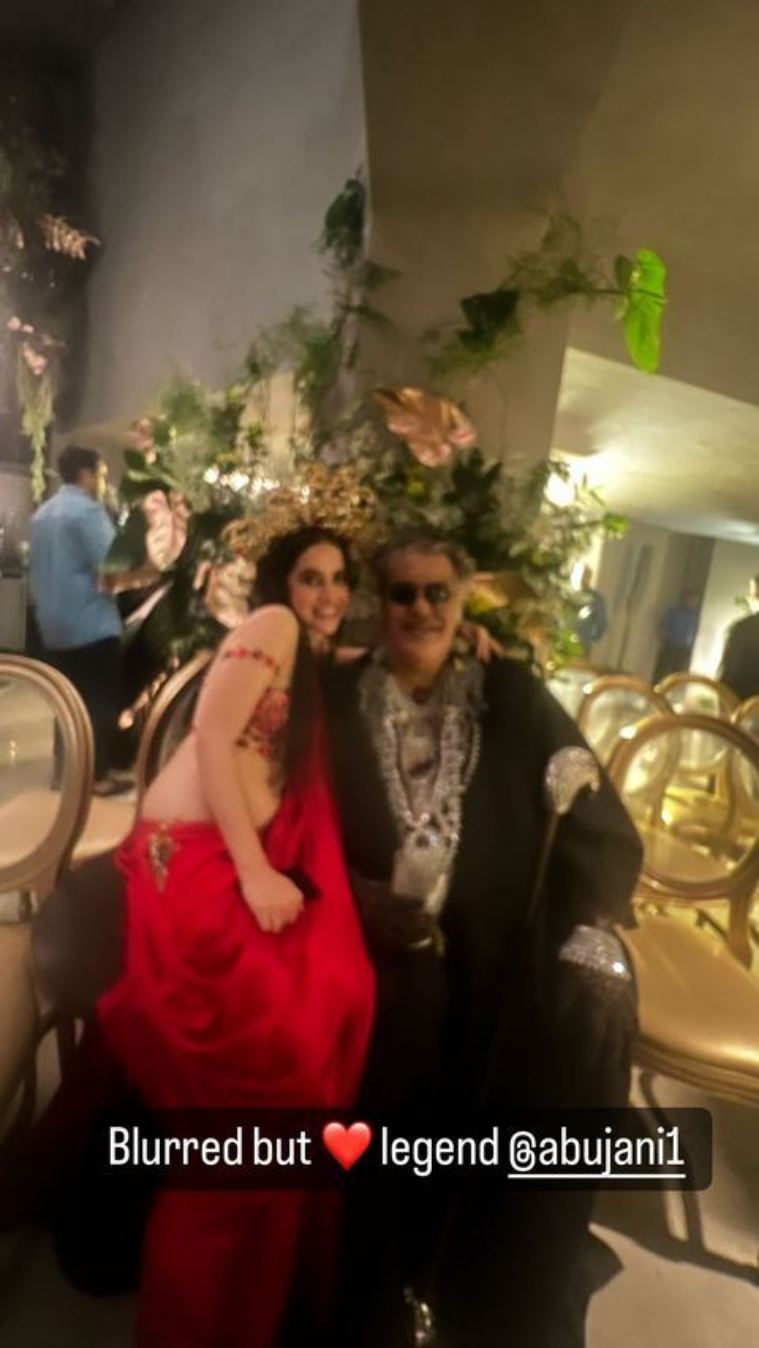 Babil Khan breaks Uorfi Javed’s head gear at Abu Jani Sandeep Khosla event; Jaya Bachchan and ...