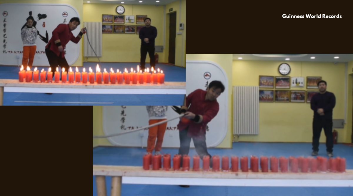 Chinese man extinguishes 42 candles in one go using whip; watch video ...