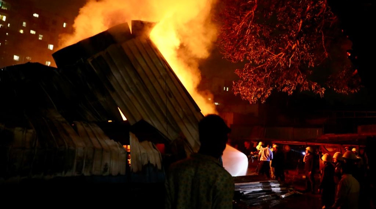 Workshops operating from tin sheds gutted in massive Dhayari fire ...