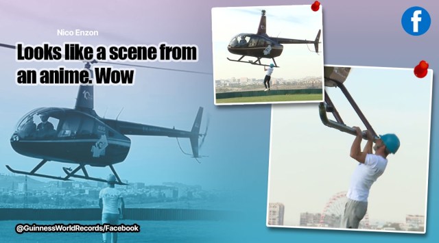 Armenian man breaks world record for most pull-ups from a helicopter in ...