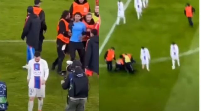 Watch: Pitch invader nearly takes out Lionel Messi during PSG vs Bayern ...