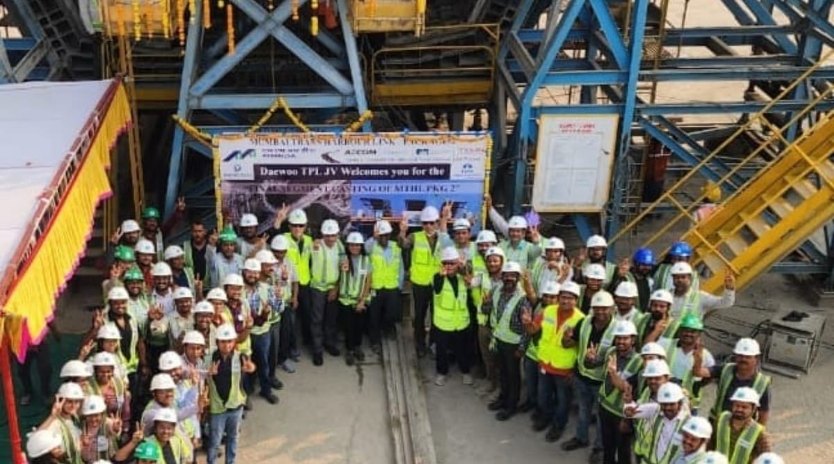 MTHL segment casting work for Package-2 complete, overall project ...