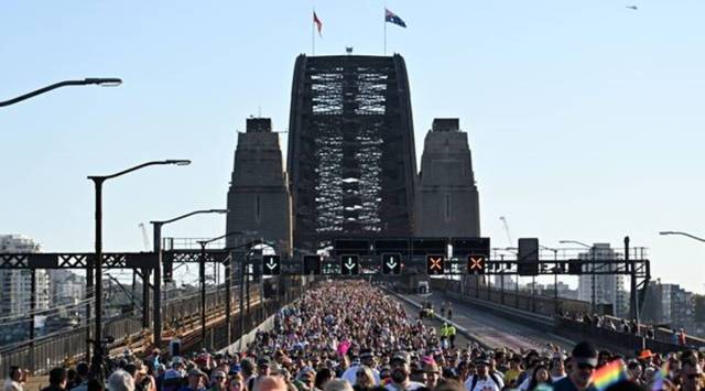 50,000 march across Australia’s Harbour Bridge for WorldPride | Life ...