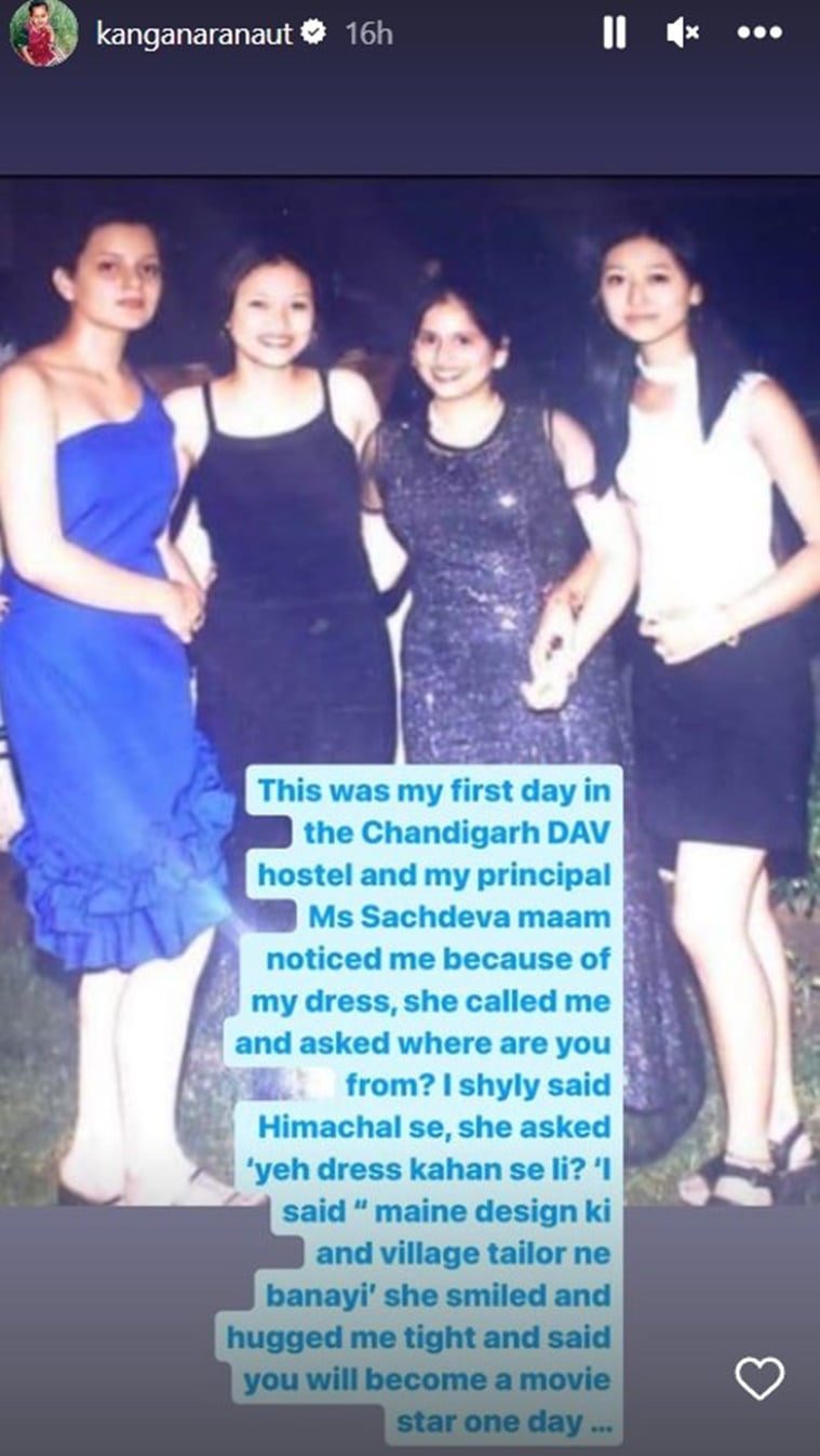 Kangana Ranaut gets nostalgic as she shares photos from school days ...