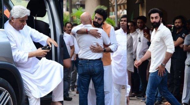 Satish Kaushik’s funeral held in Mumbai: Javed Akhtar, Ranbir Kapoor, Abhishek Bachchan and ...
