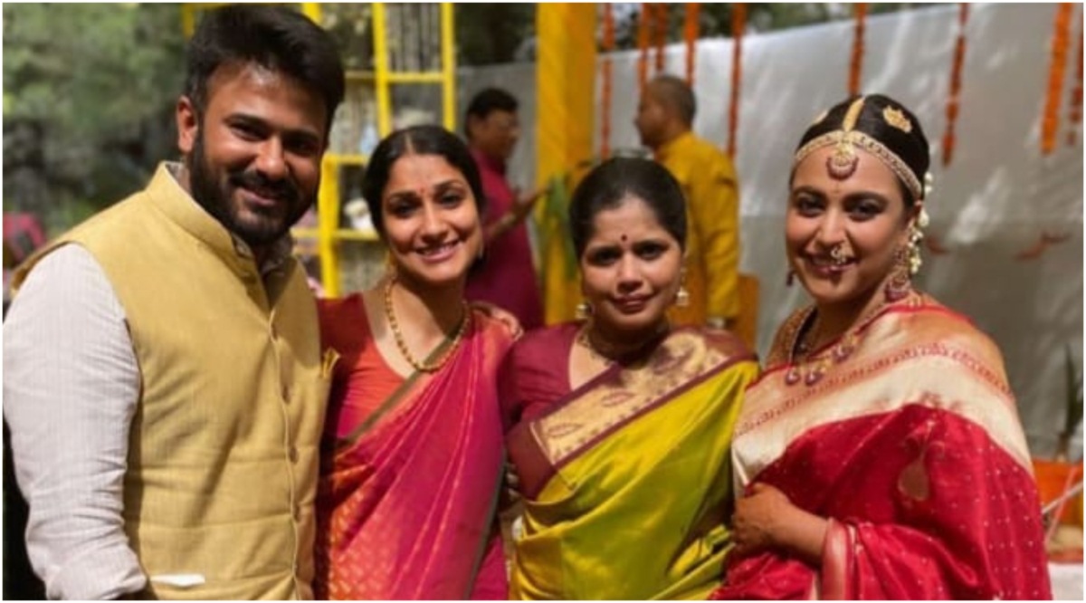 Swara Bhasker-Fahad Ahmad celebrate Carnatic night, actor channels ...