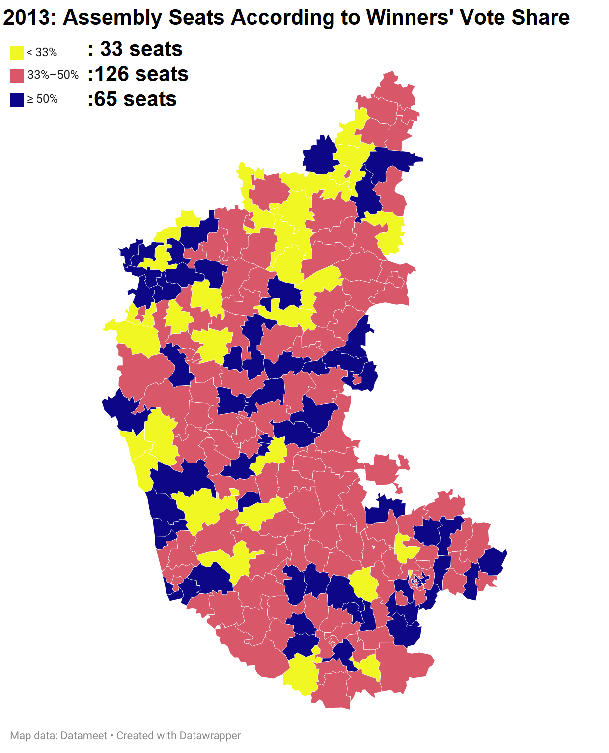In big, 50%-plus vote wins, JD(S) consistency beats BJP, Congress in ...