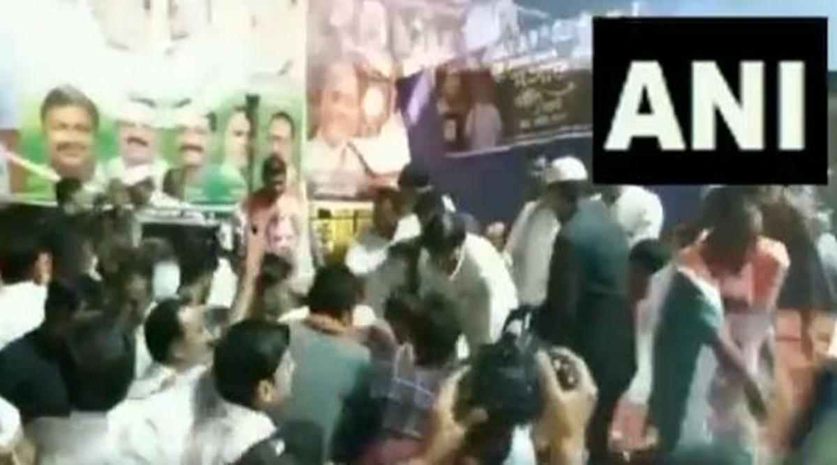 Watch | Stage caves in at Congress torch rally in Chhattisgarh, no ...